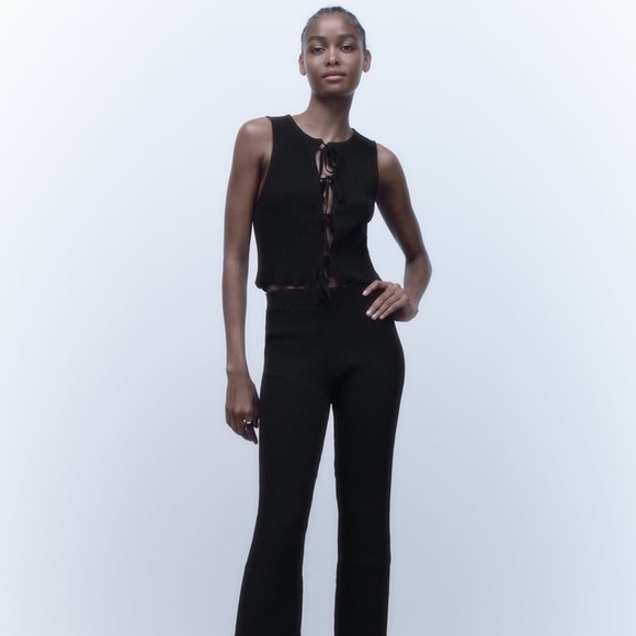 Zara | Tops | Zara Ribbed Top | Poshmark